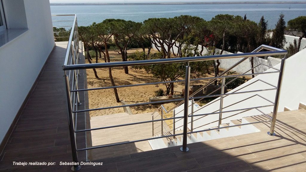 Barandilla y Pasamano Escalera nº 5 | Acero Inoxidable Islamar Huelva